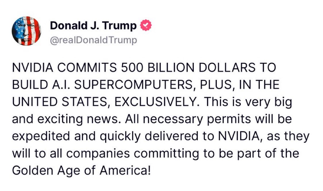 Nvidia Plans $500 Billion U.S. Production of AI Supercomputers | DeepNewz AI Products