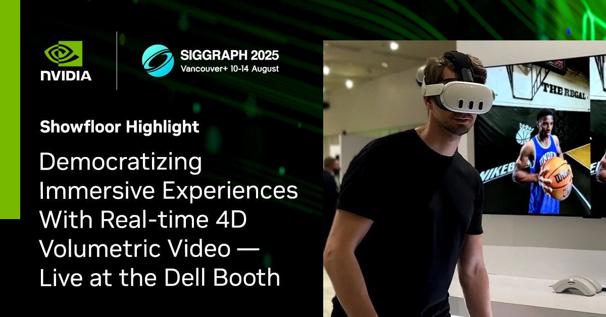 Nvidia to Debut ‘Queen’ Volumetric-Video AI at SIGGRAPH 2025 | DeepNewz AR-VR