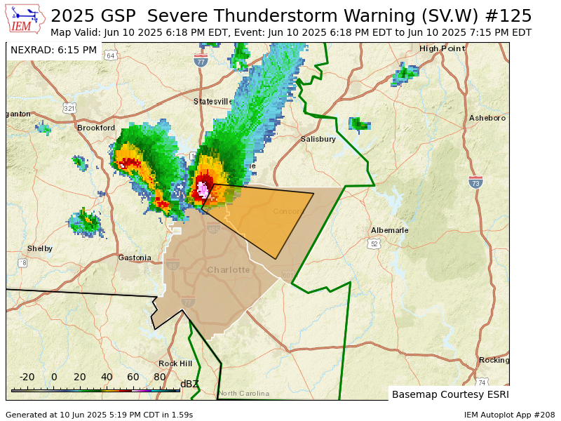 NWS Issues Dozens of Severe Thunderstorm Warnings in Southeast, Citing ...