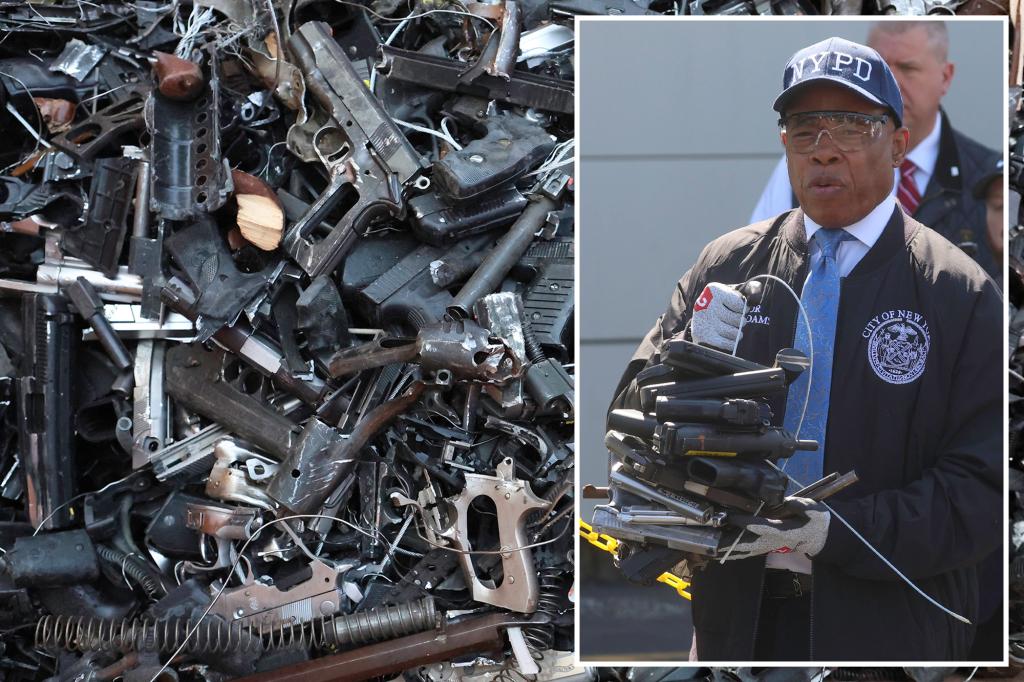 NYC Destroys 3,500+ Illegal Guns Using Gun Chipper After Excenia Mette ...
