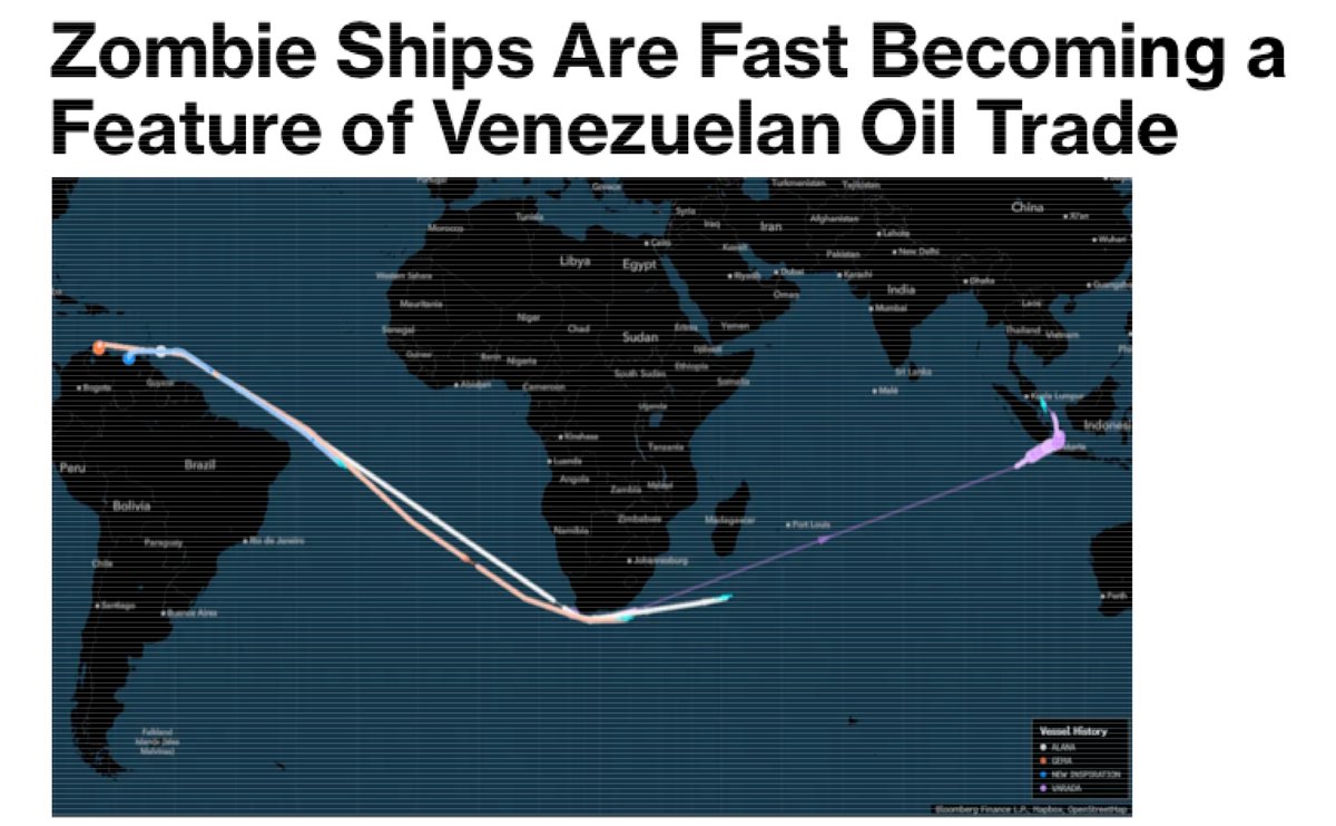 OFAC Sanctions Three Vessels Amid Four Zombie Ships Near Venezuela Oil ...
