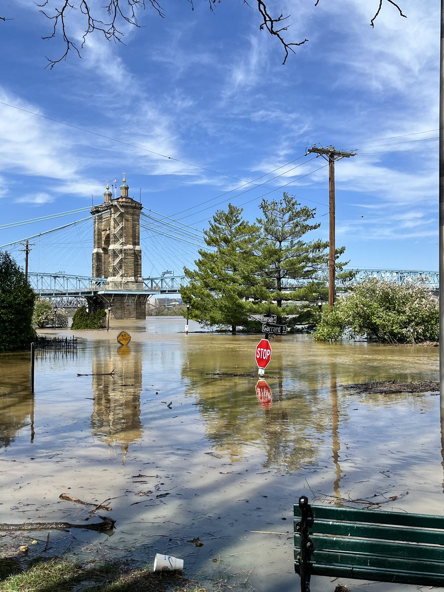 Ohio River Hits 60.7 Feet in Cincinnati, Flooding Parks and Roads ...