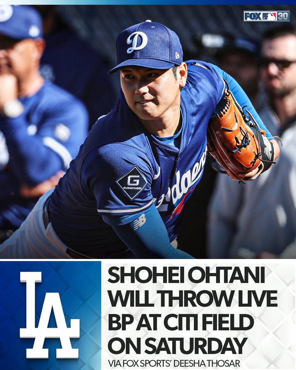 Ohtani Throws 22 Pitches in First Live BP as Dodger, Hits 97 mph at ...