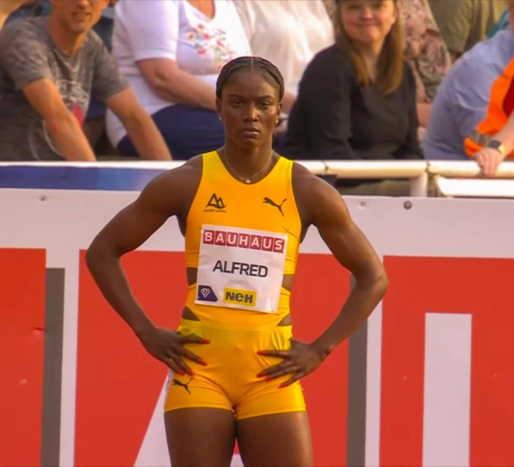 Olympic Champion Julien Alfred Runs Second-Fastest 100m Globally to Win ...