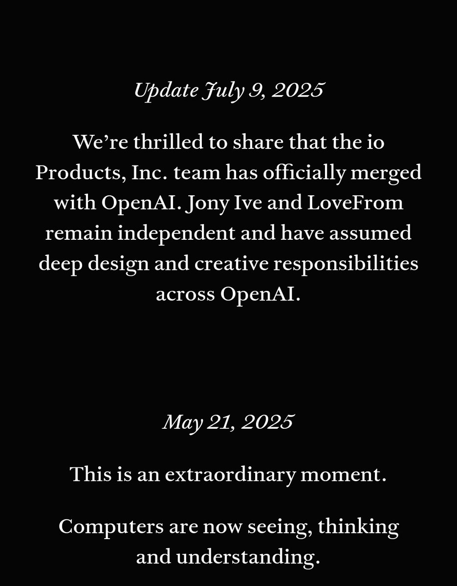 OpenAI Completes $6.5 Billion Acquisition of Jony Ive’s AI Startup Amid ...