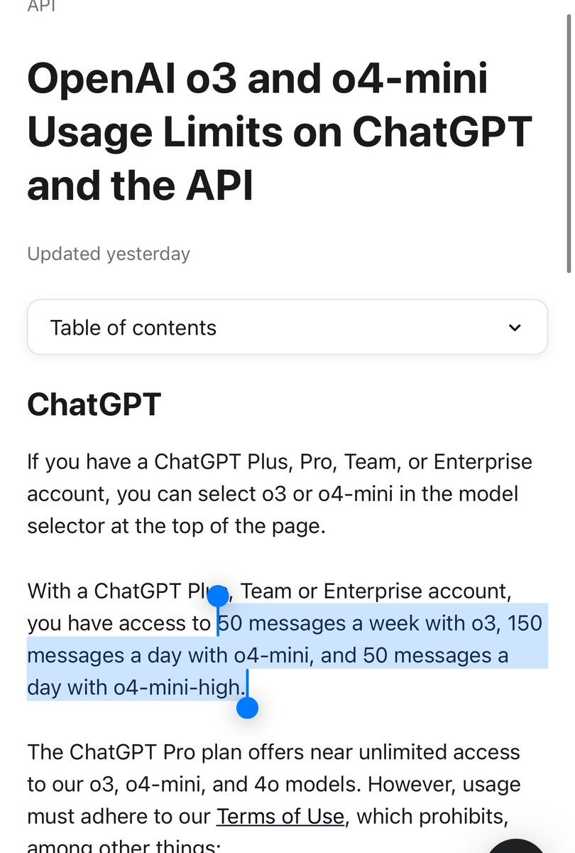 OpenAI Doubles o3, o4-mini, and o4-mini-high Message Limits for ChatGPT ...