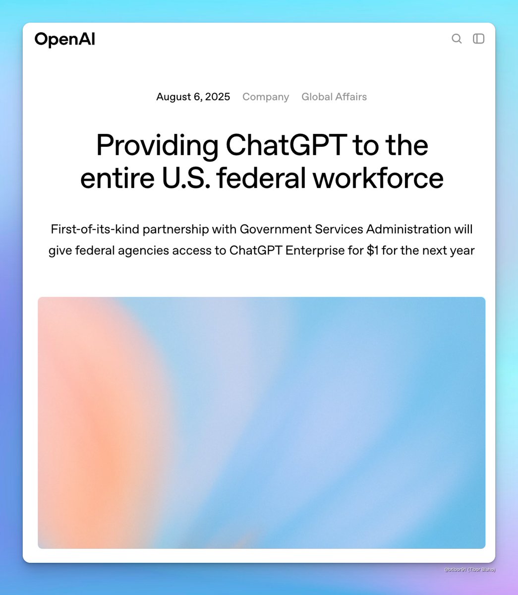 OpenAI, GSA Offer ChatGPT Enterprise to Federal Agencies for $1 ...
