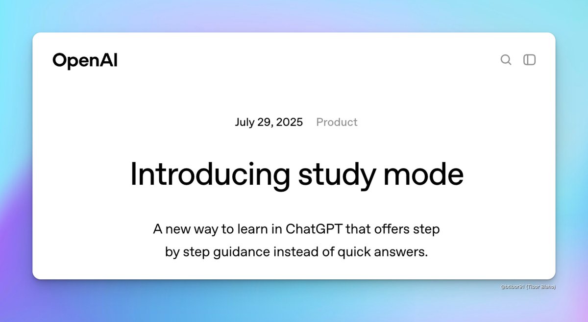 OpenAI Launches ChatGPT Study Mode with Socratic Questioning, Interactive Prompts, Free Plus Pro ...