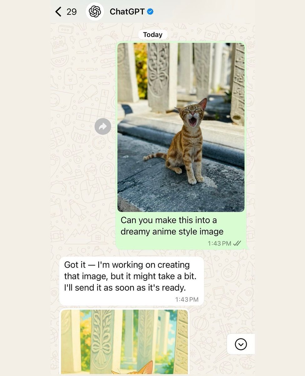 OpenAI Launches Free ChatGPT Image Generation on WhatsApp via 1-800 ...