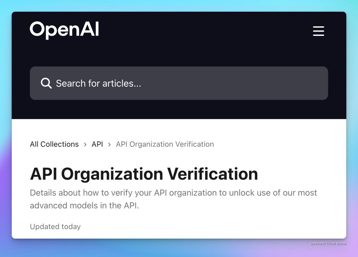 OpenAI Launches Verified Organization Status for Advanced AI Model ...