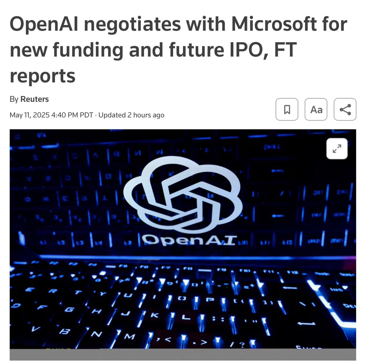 OpenAI and Microsoft Renegotiate $13 Billion Partnership for Future IPO ...
