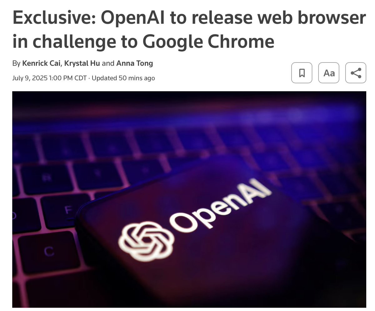 OpenAI Plans AI Web Browser to Challenge Google Chrome | DeepNewz Software