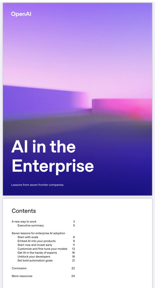 OpenAI Releases Free 33-Page AI Agents Masterclass and 24-Page Enterprise AI Adoption Guide ...