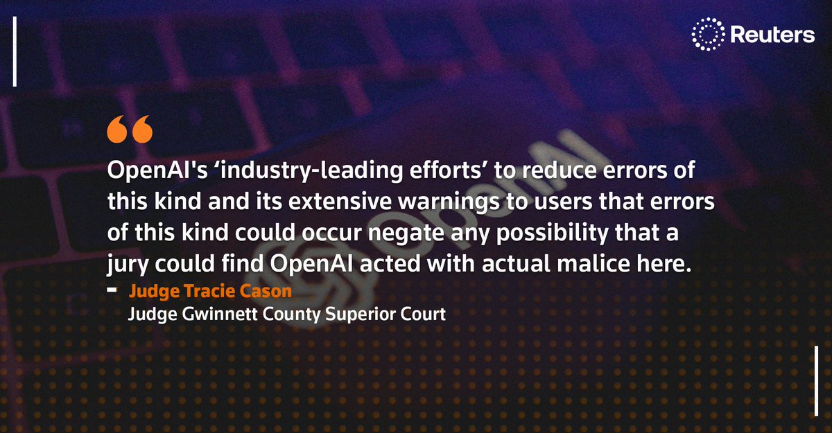 OpenAI Wins Georgia Defamation Case, Faces Texas Christian ...