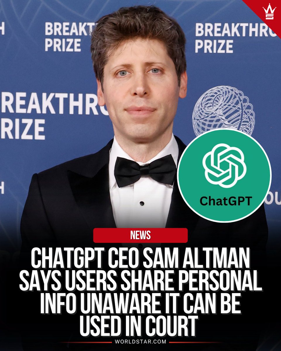 OpenAI’s Altman Warns ChatGPT Chats Lack Legal Confidentiality ...