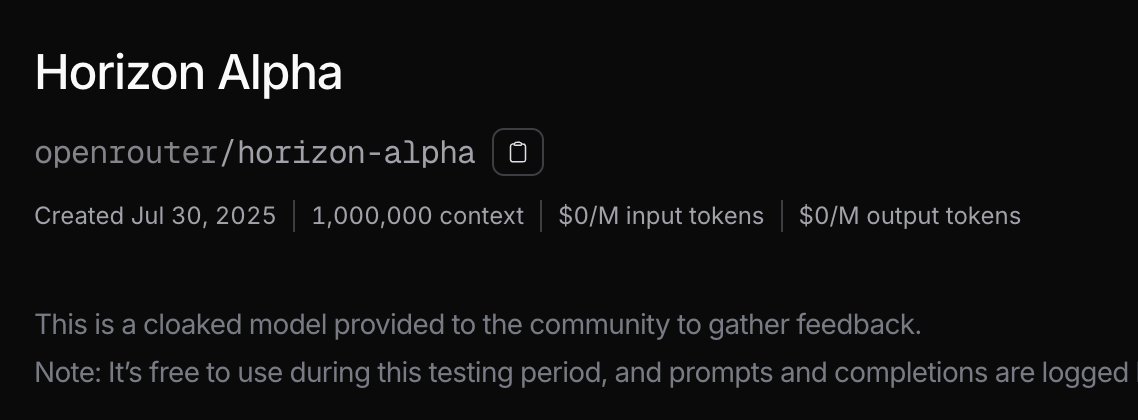 OpenRouter Unveils Horizon Alpha Stealth Model With Strong Benchmark Showing | DeepNewz AI Modeling