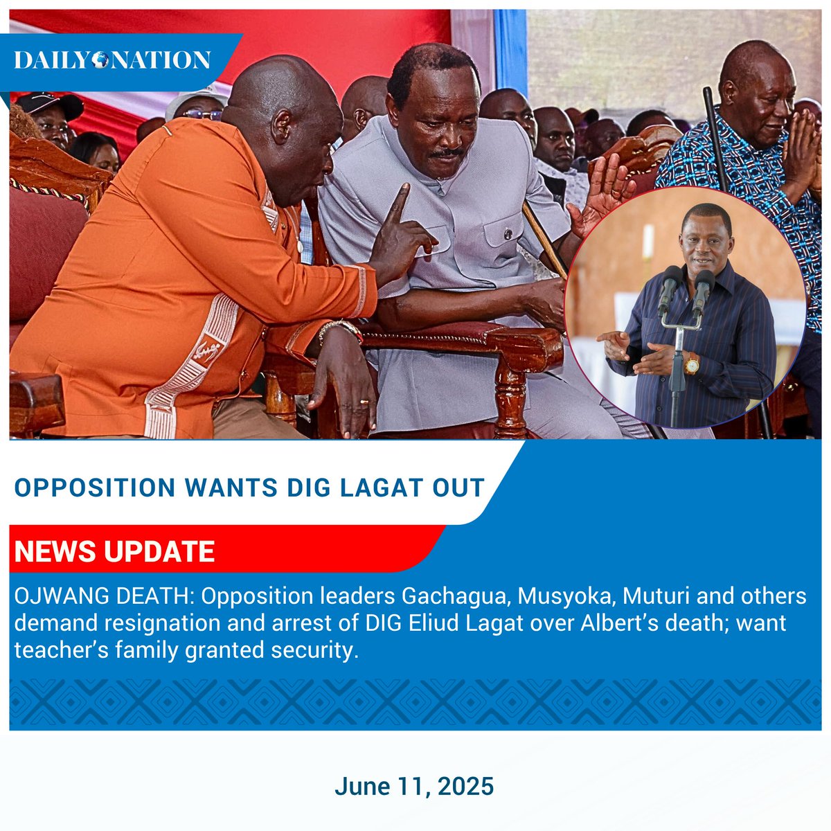 Opposition Demands Arrest, Resignation of Kenyan Deputy IG Eliud Lagat ...