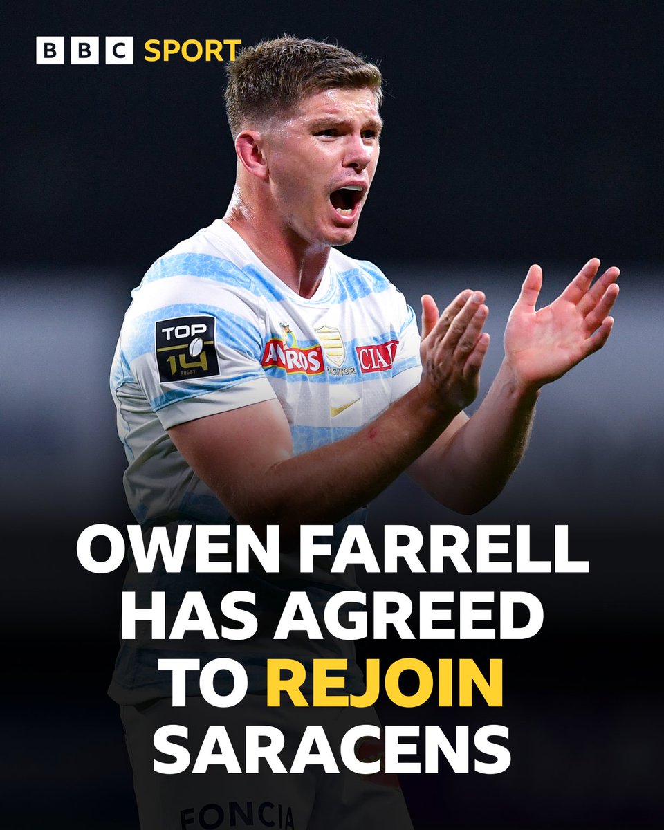 Owen Farrell Returns to Saracens on Two-Year Deal After Season at ...