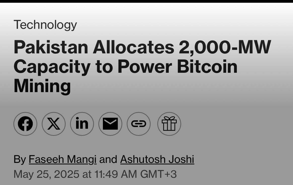 Pakistan Earmarks 2,000 MW for Bitcoin Mining and AI Data Centers ...