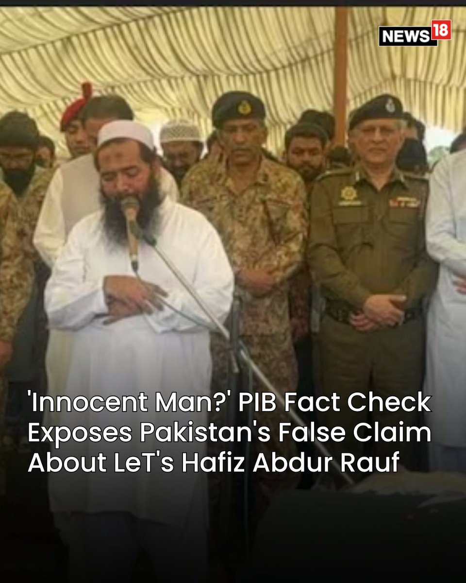 Pakistan Labels LeT Commander Hafiz Abdur Rauf as Ordinary Citizen Amid ...