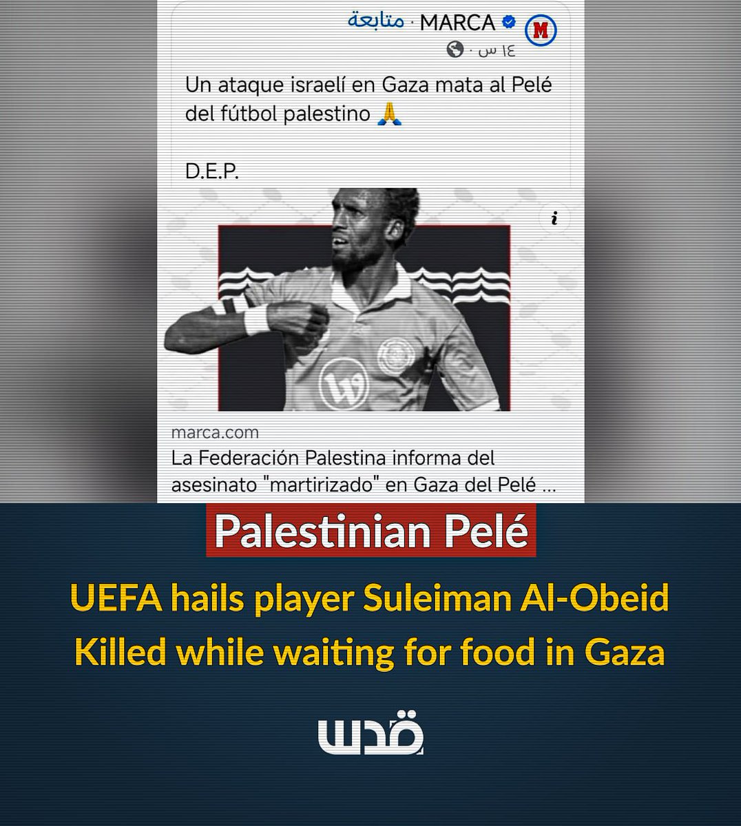 Palestinian Football Legend Suleiman Al-Obeid, 41, Killed in Israeli ...