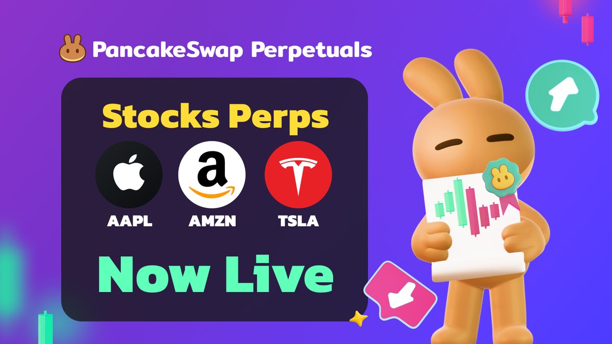 PancakeSwap Launches On-Chain US Stock Perpetuals for AAPL, AMZN, TSLA ...