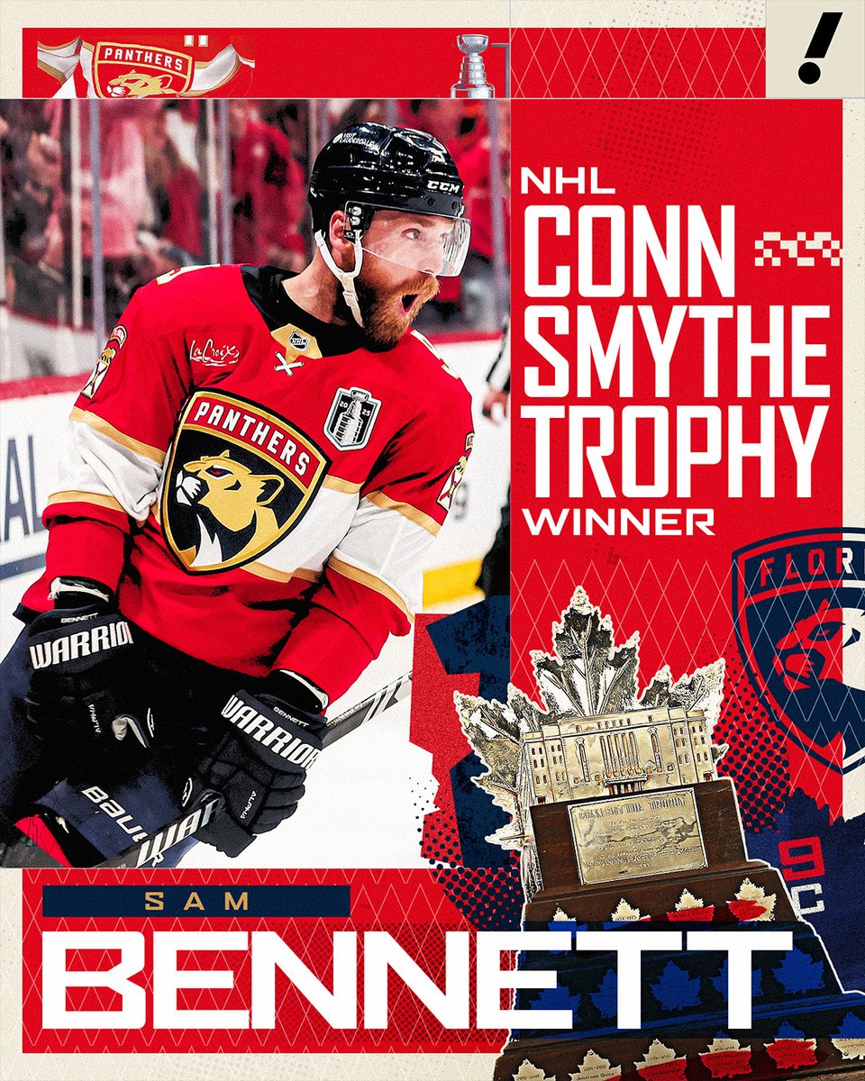 Panthers' Sam Bennett Claims Conn Smythe, Nets 15 Goals and Record 13 ...