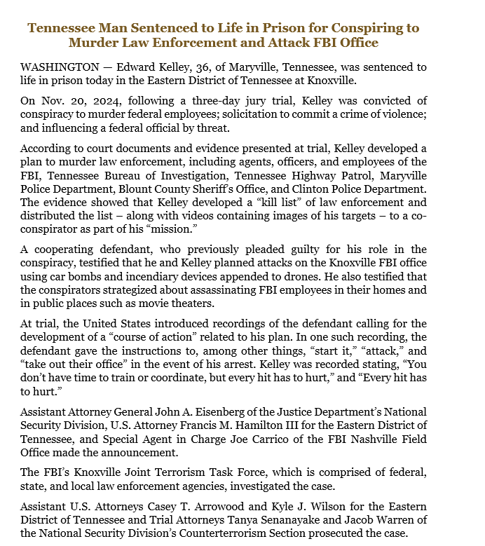 Pardoned Jan. 6 Rioter Edward Kelley Gets Life for Plot to Kill FBI ...