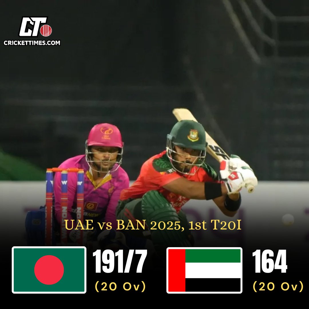 Parvez Hossain Emon's Record Century Leads Bangladesh to 27-Run Win; UAE Levels T20I Series with ...
