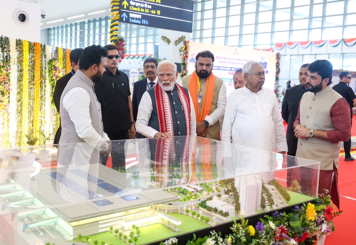 Patna Airport’s Rs 1,200 Crore Terminal Featuring Tikuli Art Opens Amid ...