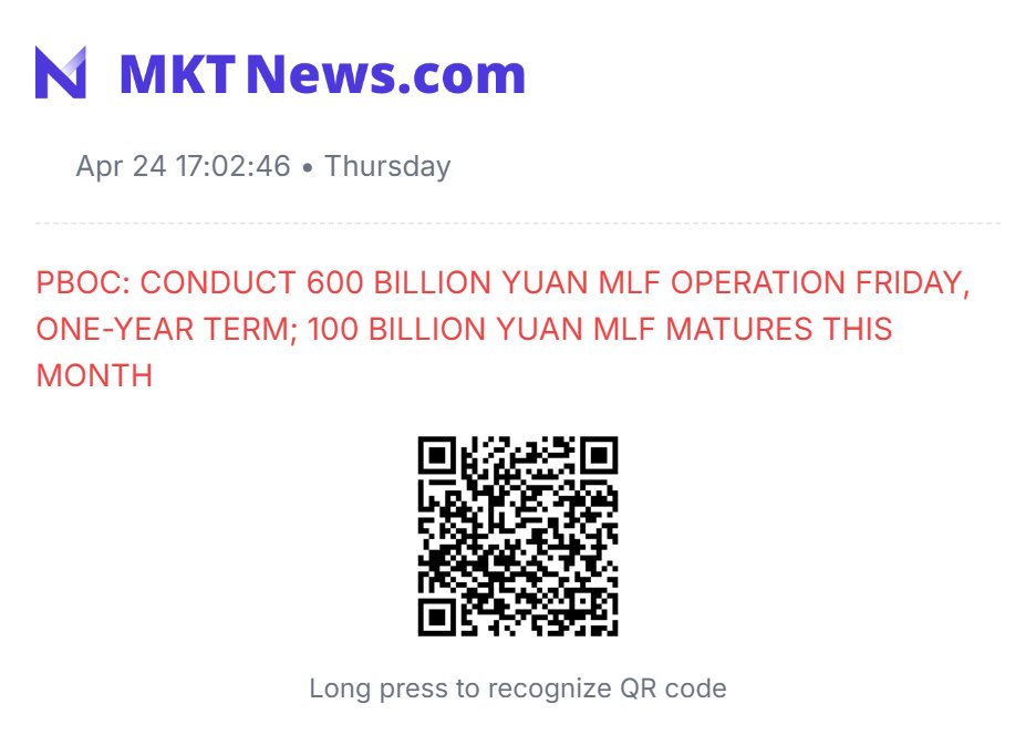 PBOC Injects 600 Billion Yuan MLF, 218 Billion Yuan Reverse Repo at 1.5 ...
