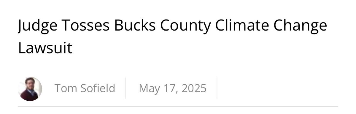 Pennsylvania Judge Dismisses Bucks County Climate Lawsuit With ...