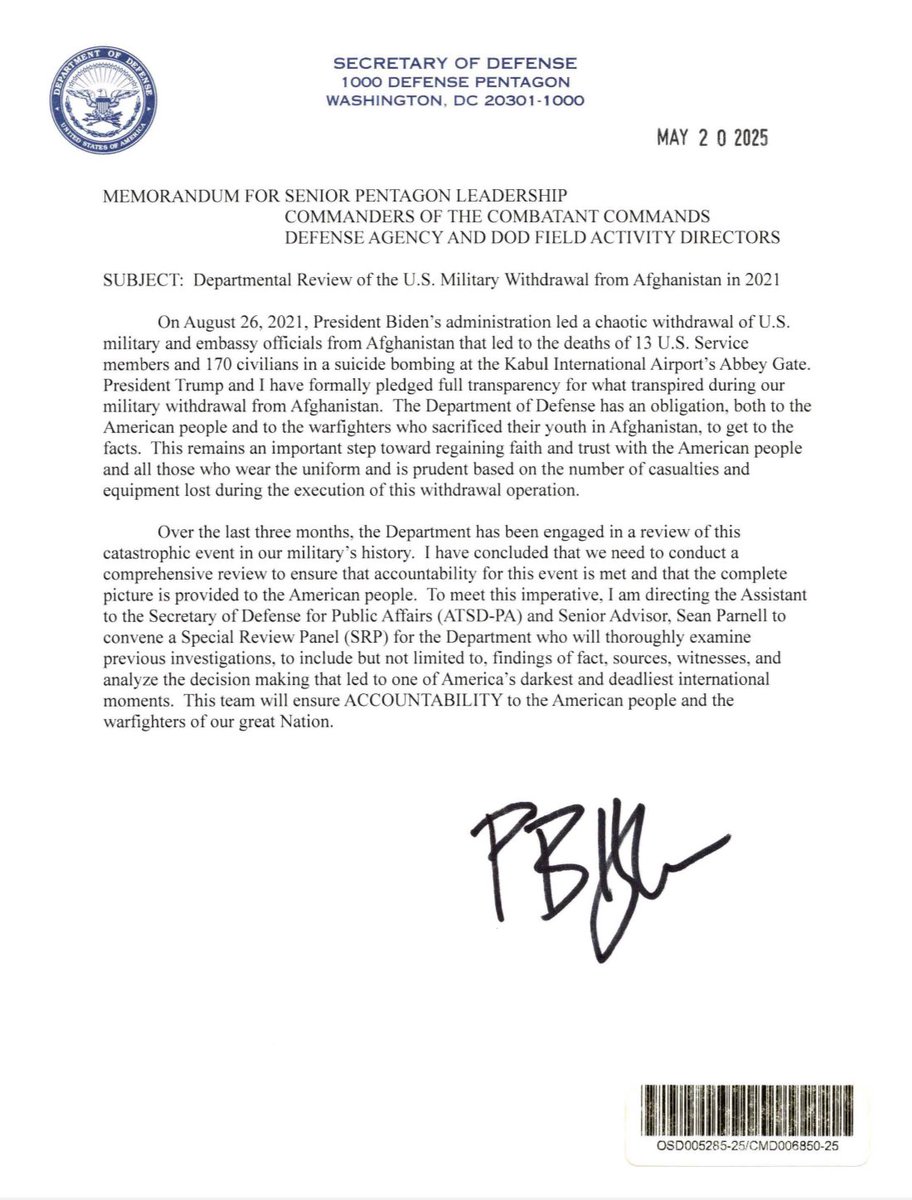 Pentagon Launches Investigation Led by Pete Hegseth Into Biden ...