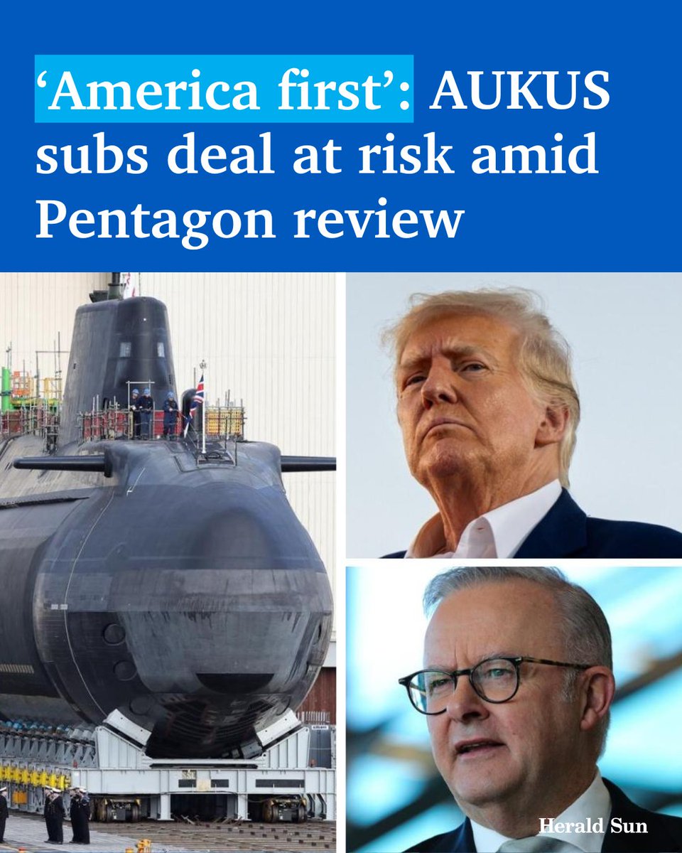 Pentagon Opens Review on AUKUS Submarine Pact, Raising Prospect of ...