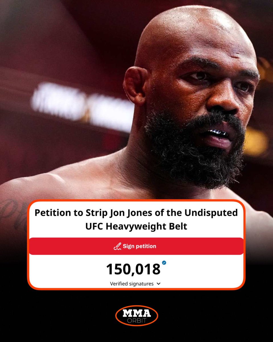 Petition to Strip Jon Jones Surpasses 150,000 Signatures as Champion ...