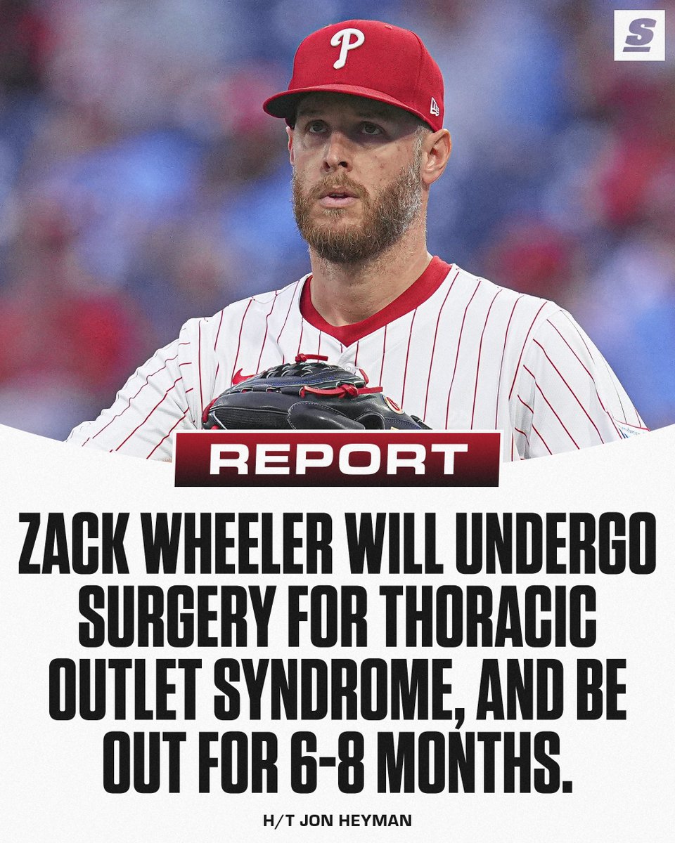 Phillies' Zack Wheeler Undergoes Surgery for Venous Thoracic Outlet ...