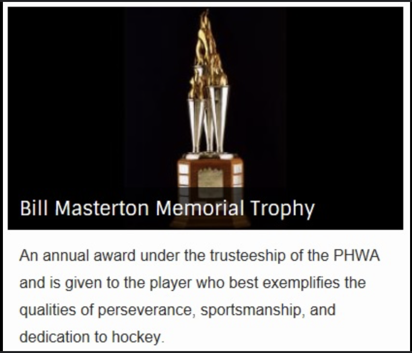 PHWA Announces Nominees for 2024-25 Bill Masterton Memorial Trophy ...