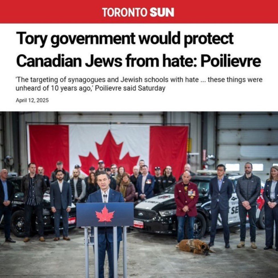 Pierre Poilievre Vows to Protect Jewish Canadians and Deport Foreigners ...