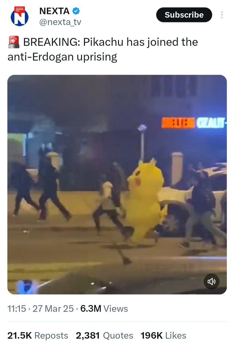 Pikachu Emerges as Symbol in Anti-Erdogan Protests Amid Police Violence ...