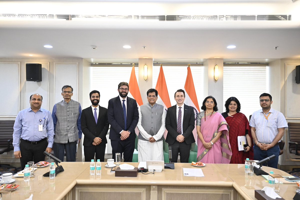 Piyush Goyal Meets Starlink Delegation, Including Chad Gibbs and Ryan ...