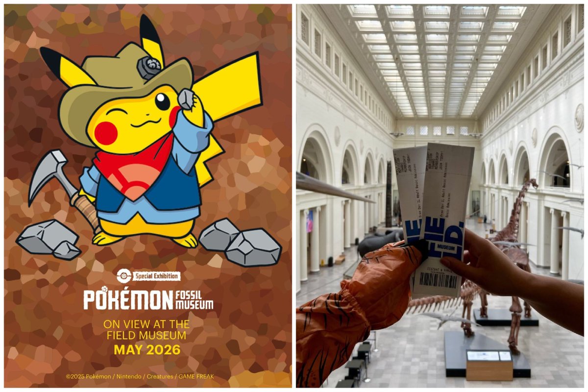 Pokémon Fossil Museum to Debut in US May 22, 2026, at Chicago Field ...