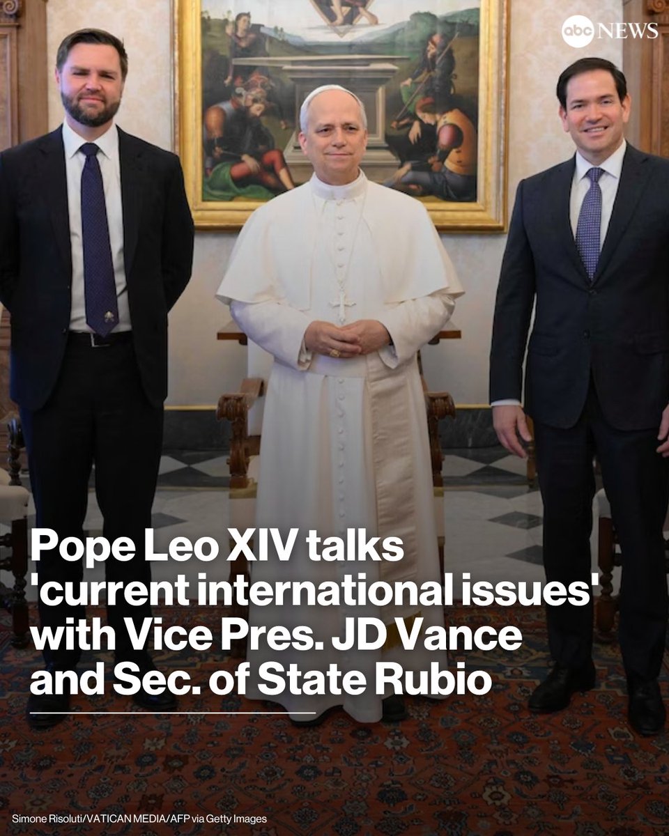 Pope Leo XIV Meets U.S. Vice President Vance, Receives White House ...