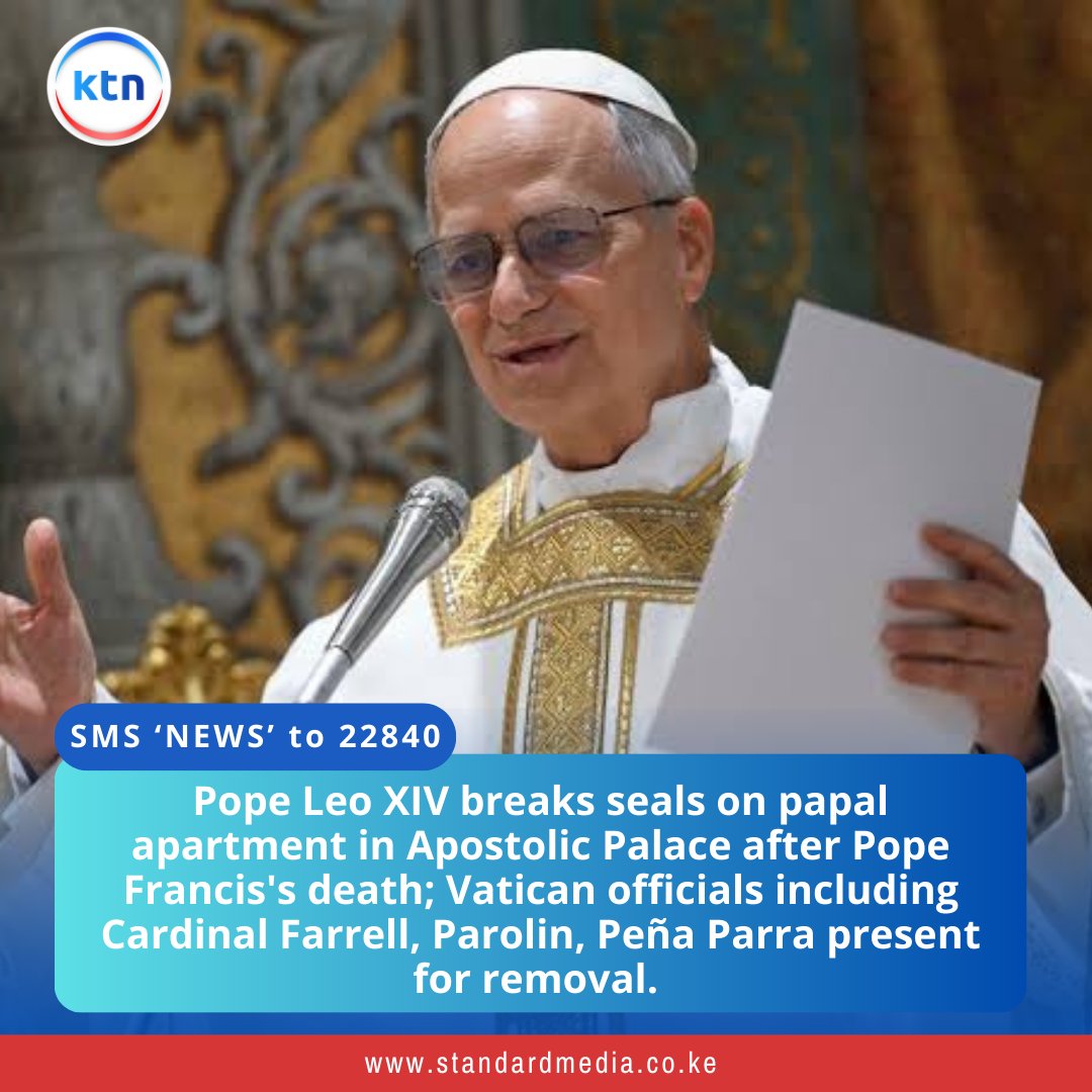 Pope Leo XIV Removes Seals and Reopens Papal Apartment at Vatican on May 11 Following Pope ...