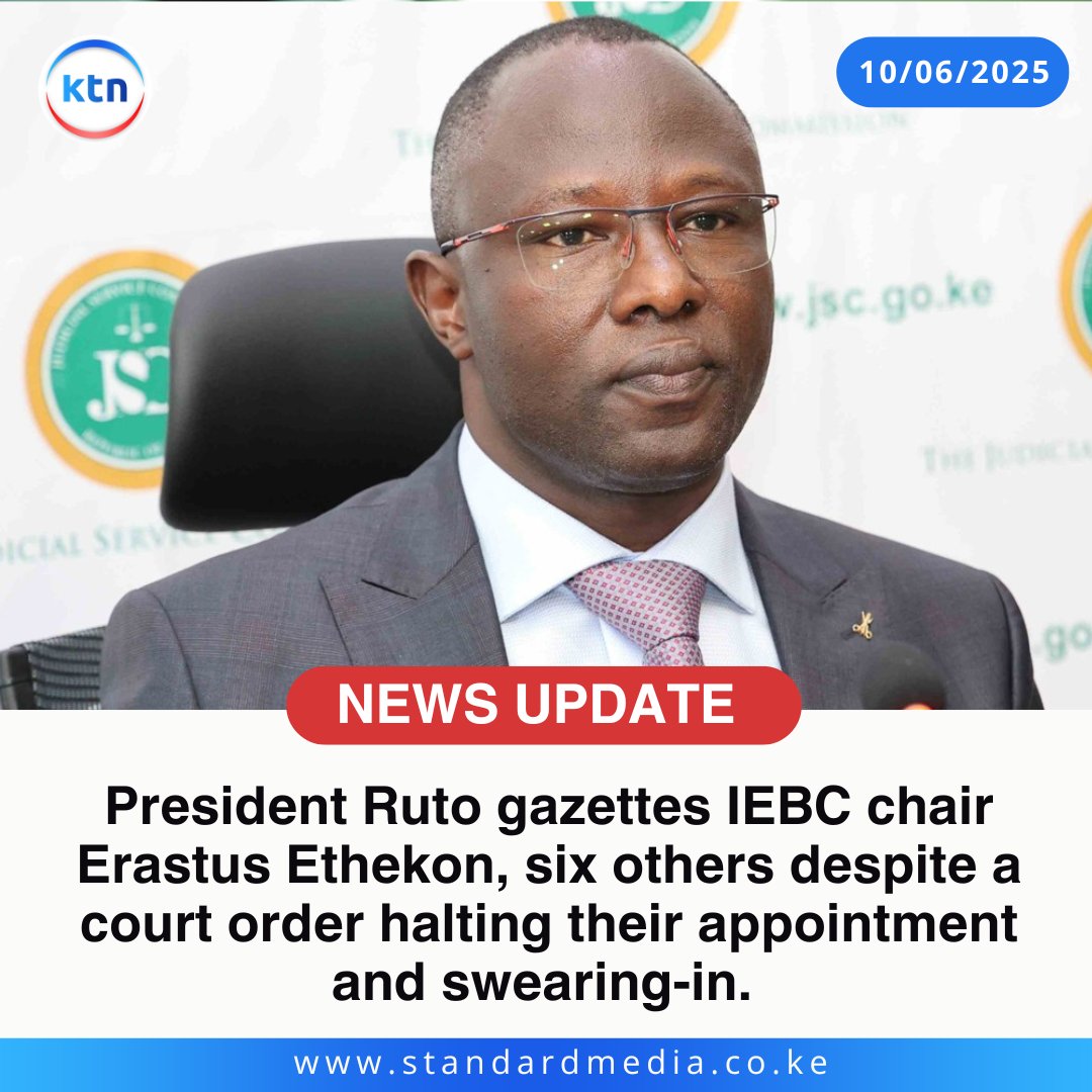 President Ruto Appoints Erastus Ethekon as IEBC Chair for Six Years ...