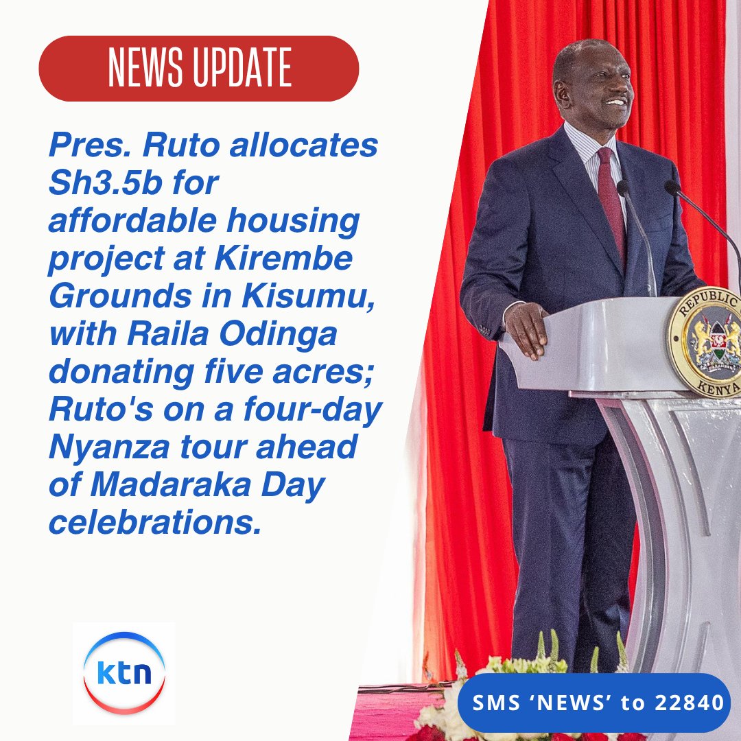 President Ruto Launches Sh3.5 Billion Affordable Housing Project in ...