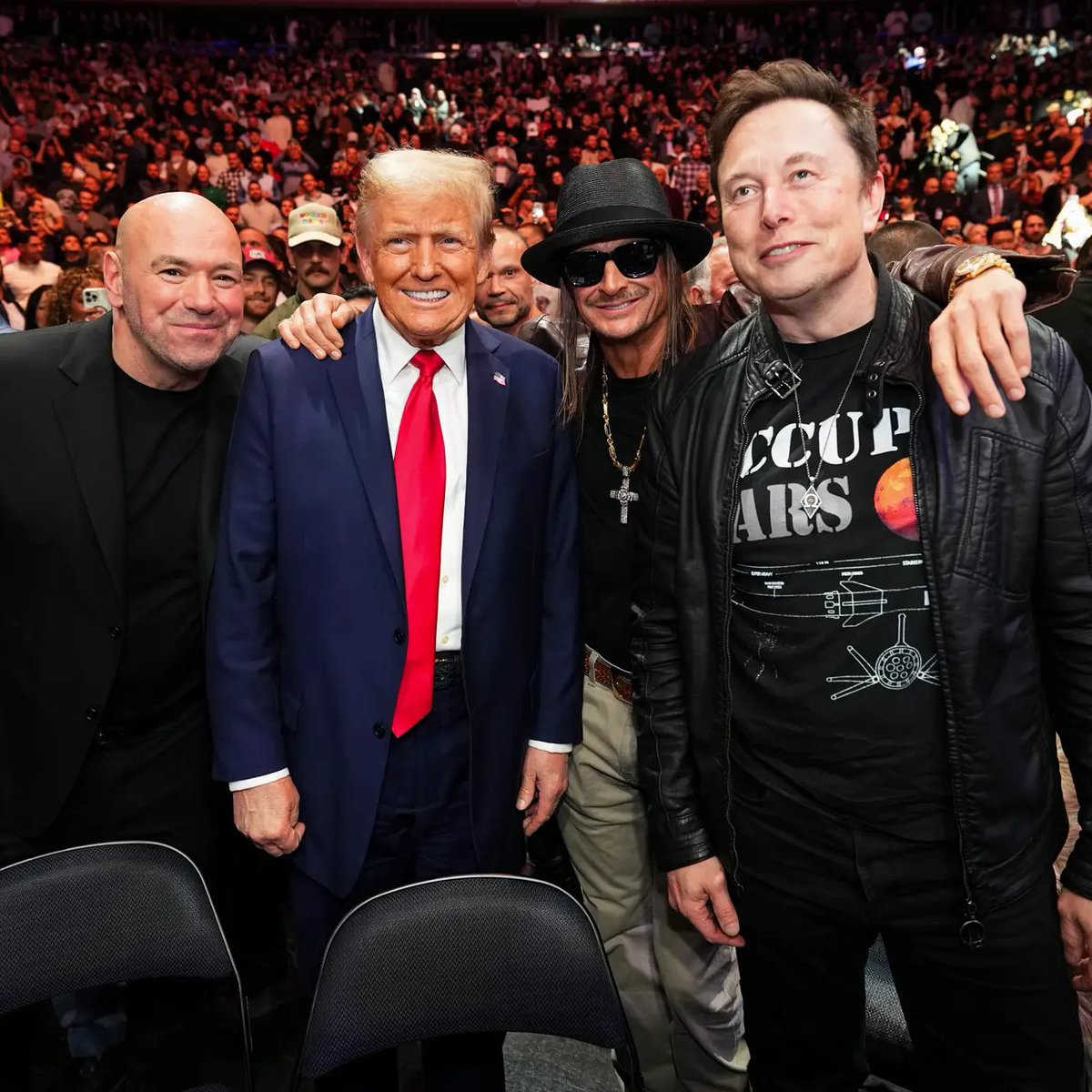 President Trump Attends UFC 314 in Miami with Elon Musk and Top ...