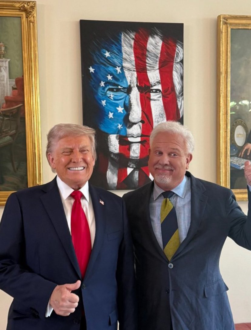 President Trump Hosts Glenn Beck in Roosevelt Room, Showcases New ...