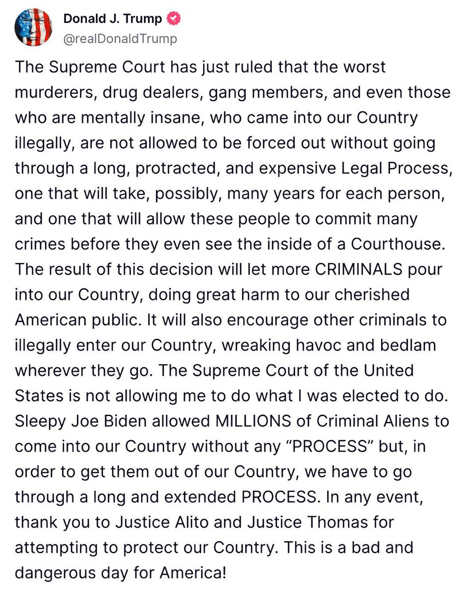 President Trump Issues Multiple Statements Following Supreme Court ...