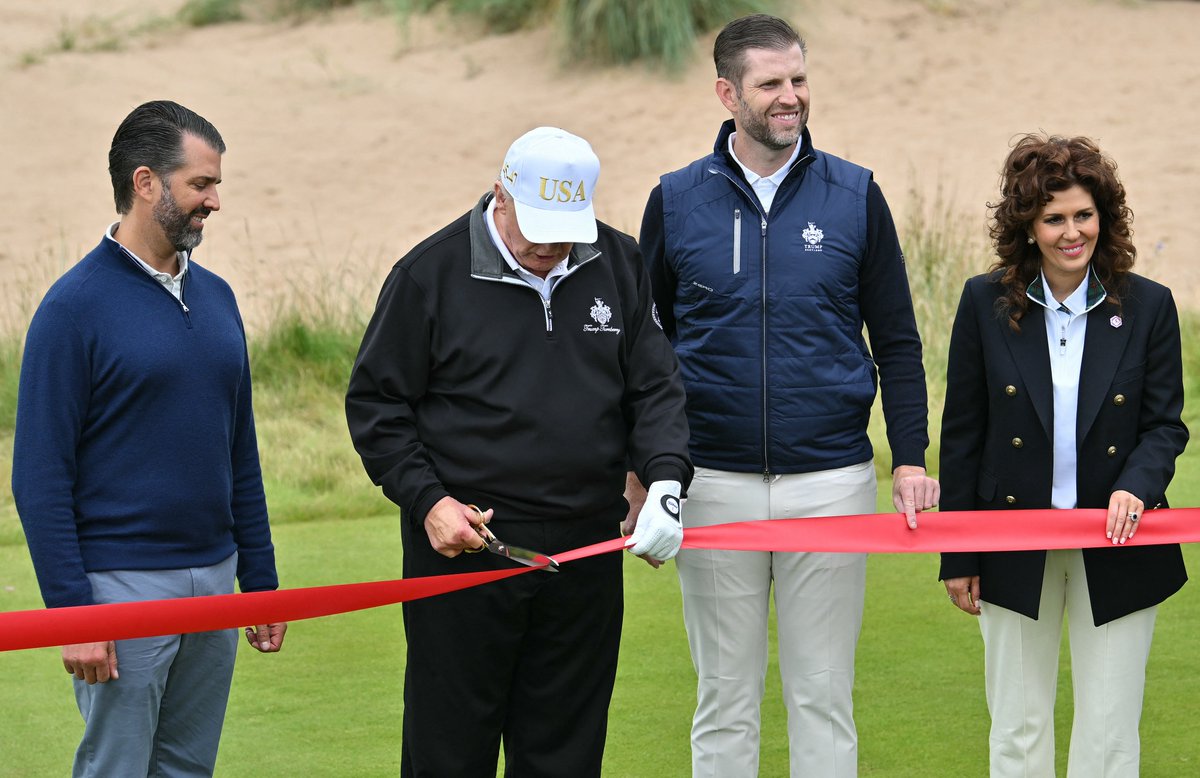 President Trump Opens New Golf Course in Menie, Scotland, Meets Leaders ...