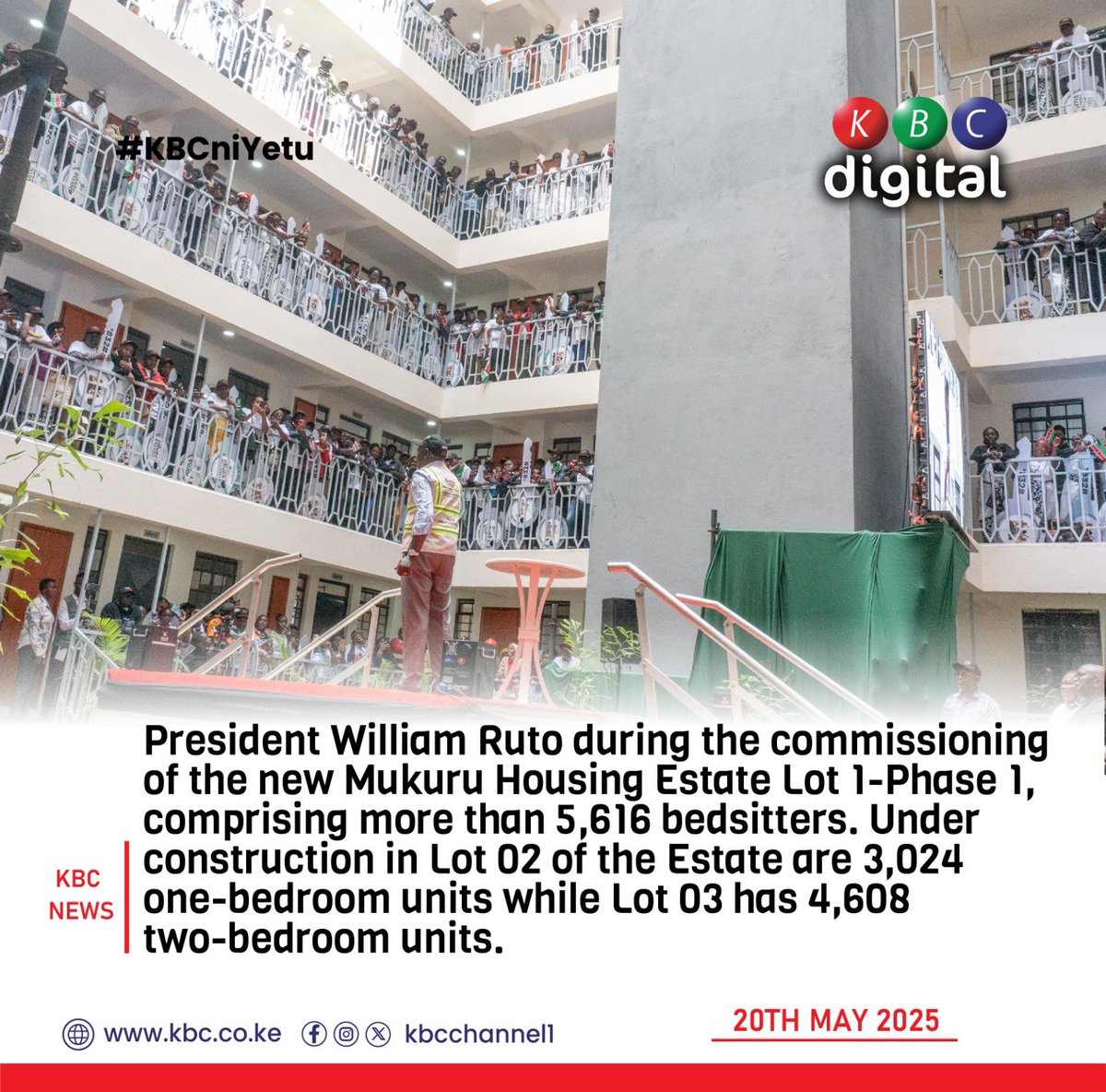 President William Ruto Hands Over 1,080 Units at New Mukuru Housing ...